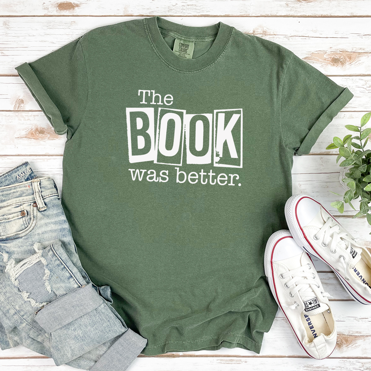 book was better cotton tee – Piper and Ivy