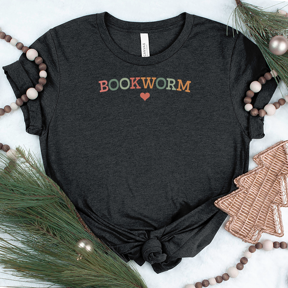 colorful bookworm unisex tee – Piper and Ivy