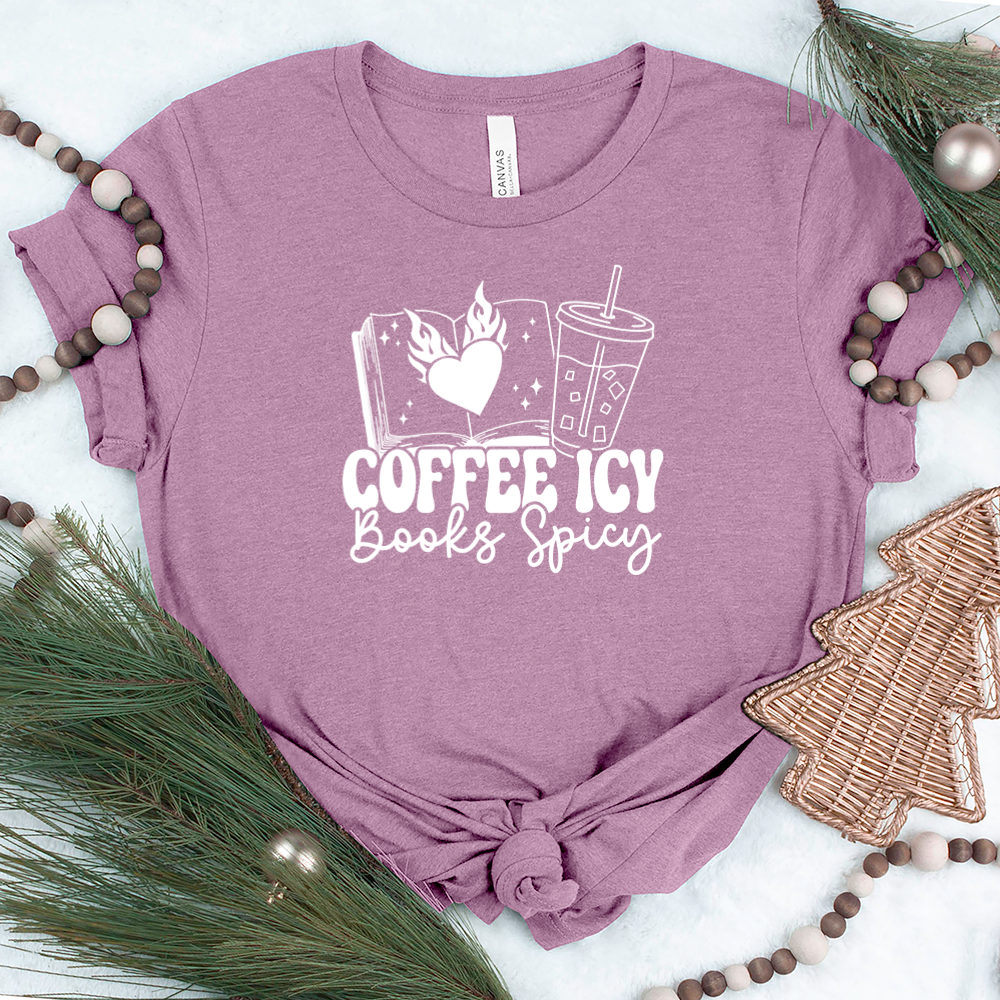 coffee icy books spicy unisex tee – Piper and Ivy