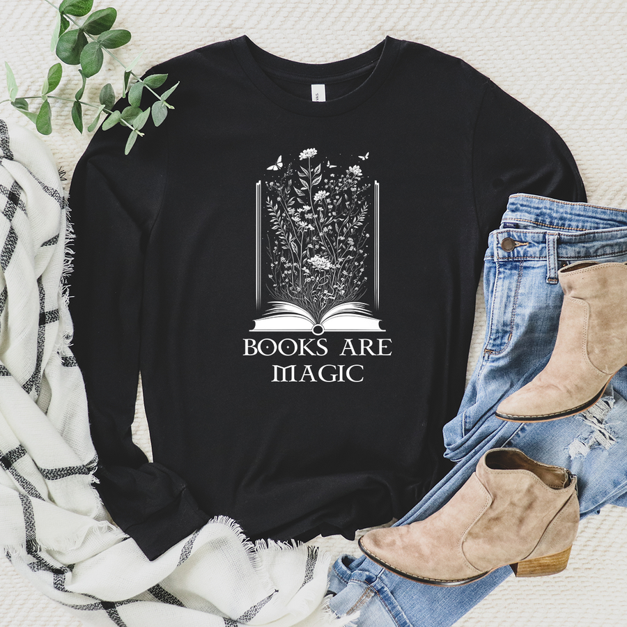 magic books long sleeve unisex tee – Piper and Ivy