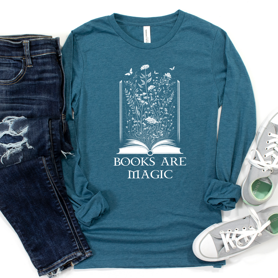 magic books long sleeve unisex tee – Piper and Ivy